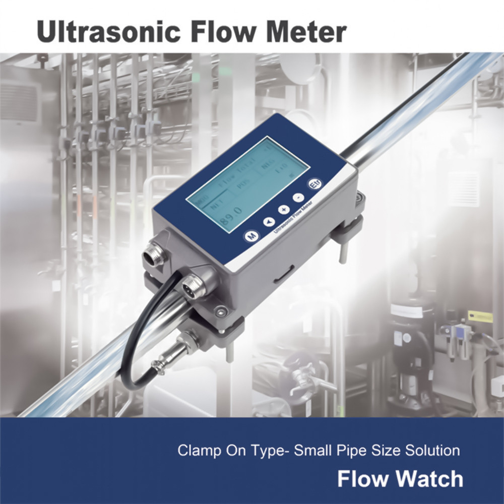 Industrial Time-Difference Type Ultrasonic Flowmeter Flow Watch Used ...
