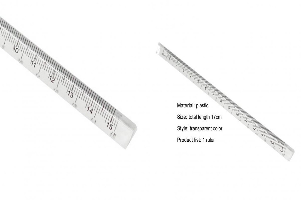 SGW_ Scale Ruler Clear Scale Print Long Lasting Transparent Triangle ...