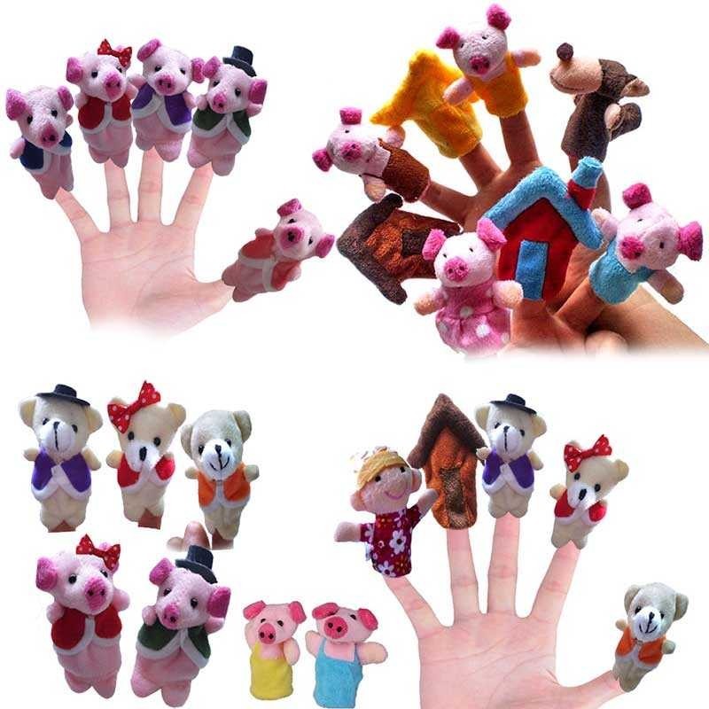 5/8pcs Pagsasabi sa Sack Bag Finger Puppets Nursery Rhyme Fairy Tale ...