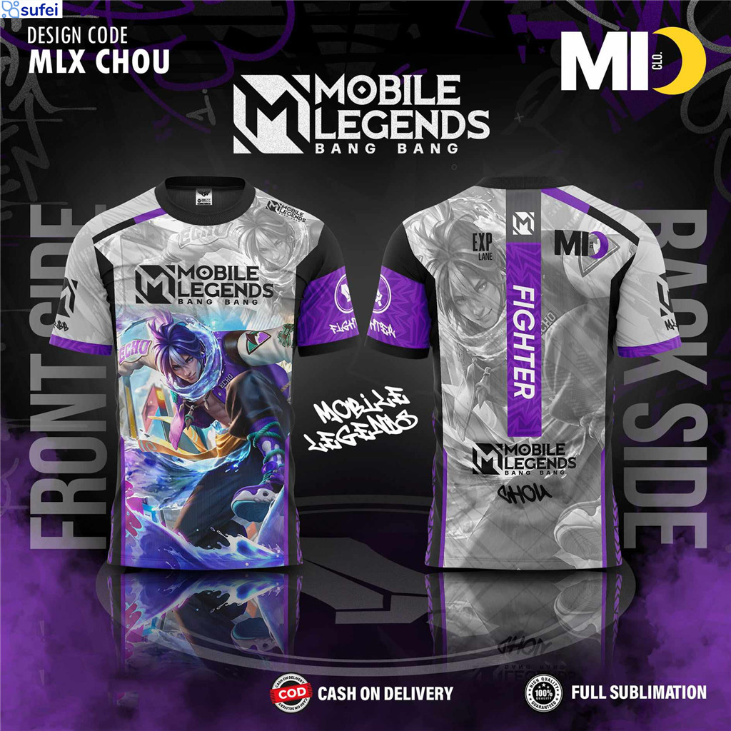 MLBB Sublimation Edition Premium-Spandex Mobile Legends Tees High ...