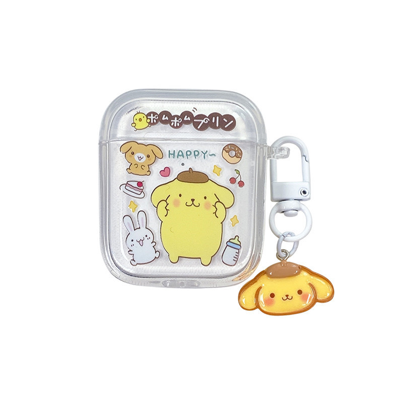 Cute Cartoon Pom Pom Purin Sanrio Earphone Case for AirPods 1 2 3 Pro ...