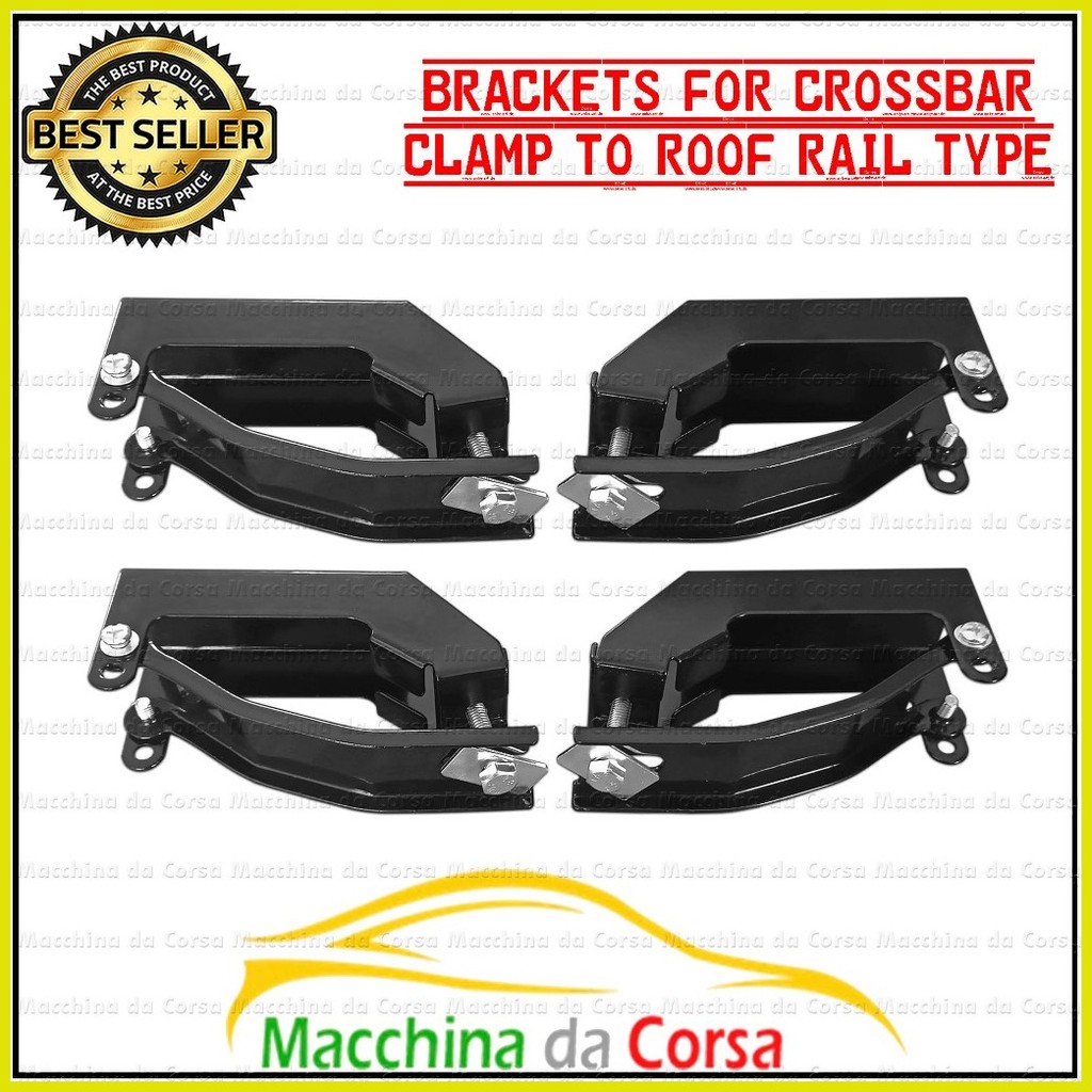 ஐ Brackets for Universal Crossbar Clamp to Roof Rail Type 4 pcs ...