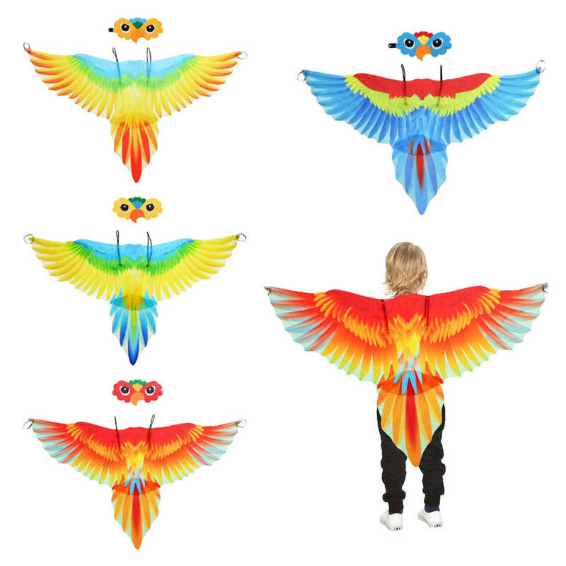 LY Parrot Wings Cloak Costume Bird Cape Carnival Costume For Masquerade ...