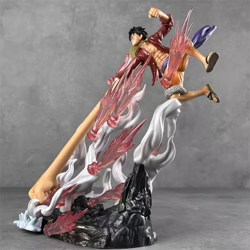 One Piece GK Battle Scene Luffy Rubber Fruit Machine Gun Luffy Anime ...