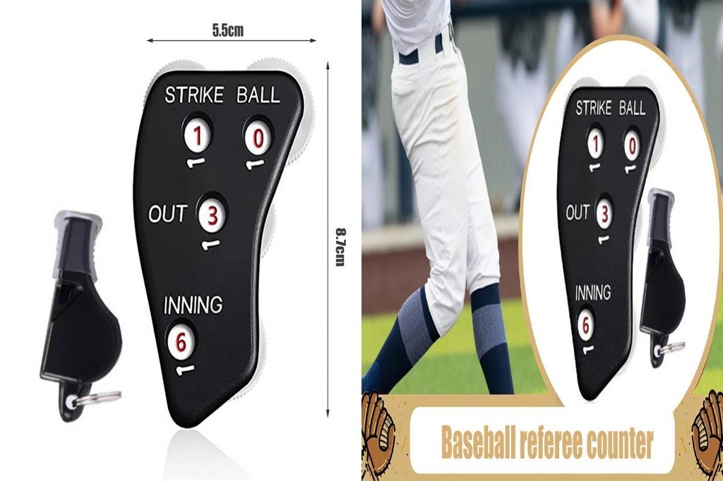 |COD| Baseball Umpire Clicker Compact Size Ergonomic Shape Non-slip 4 ...