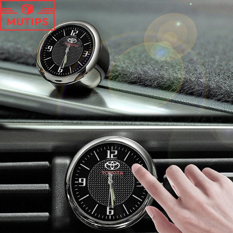 Toyota Car Mini Clock Interior Luminous Quartz Clock Vent Center ...