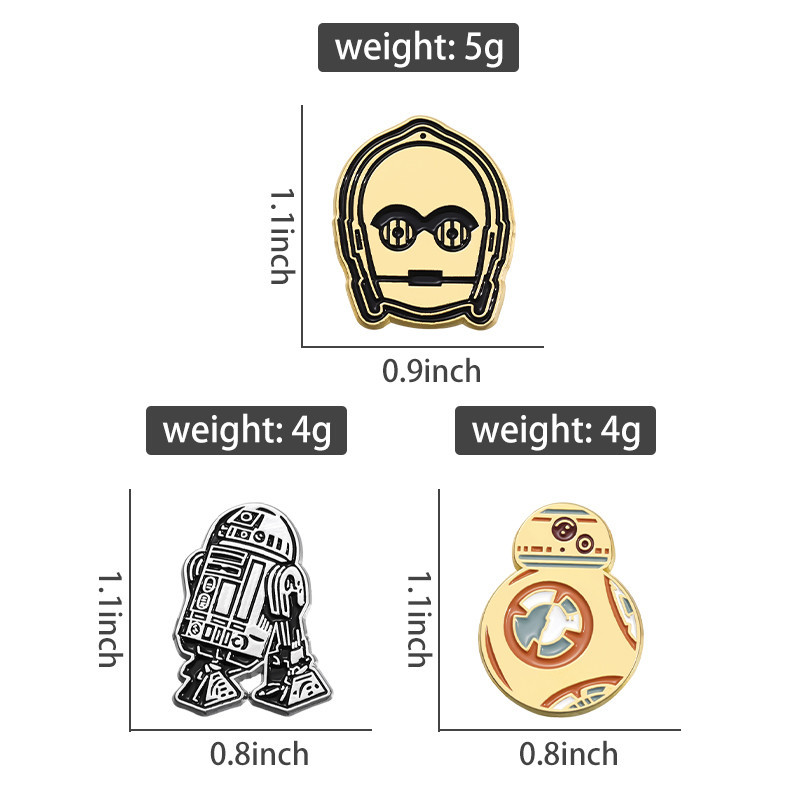 Movie Star Wars Enamel Pins Brooches Anime Mandalorian Armor Brooch Pin ...