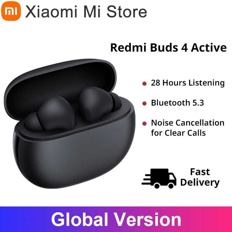 Bagong Pandaigdigang Bersyon Xiaomi Redmi Buds 4 Aktibong Earphone ...