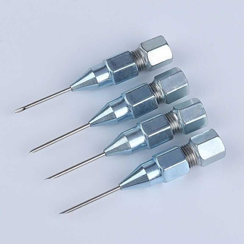Manual Grease Gun Head Hose Tube Butter Needle Tip Adapter Long Manual ...
