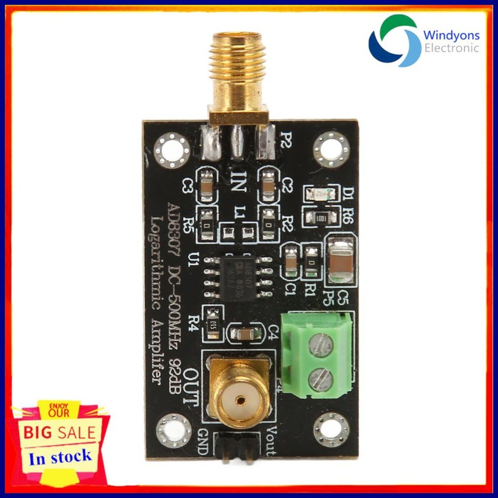Windyons RF Power Logarithmic Detector Wide Dynamic Range Stable AD8307 ...