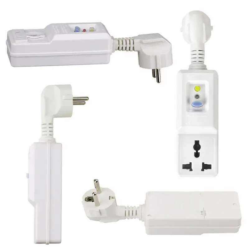 Tt 16A 220V 240V EU Plug GFCI Leakage Security RCD Socket Adaptor Home ...