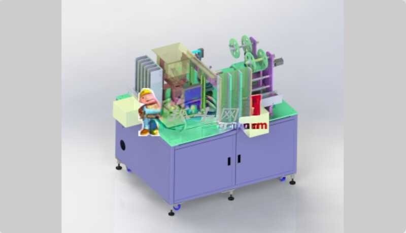 Particle sorting machine assembly automatic machine 3D drawing printing ...