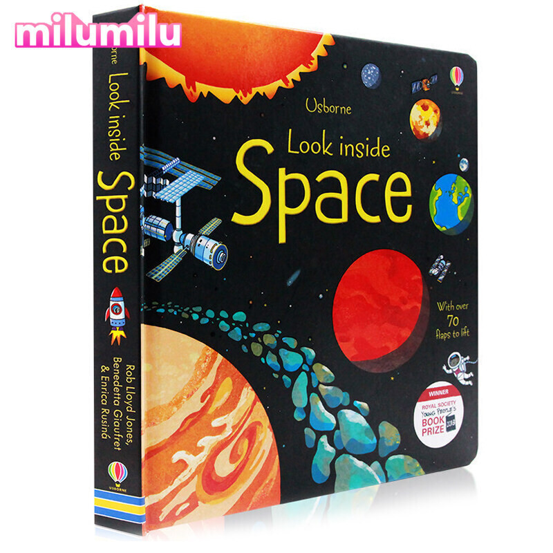 Usborne Look Inside Space Board book English Activity Story Book for ...