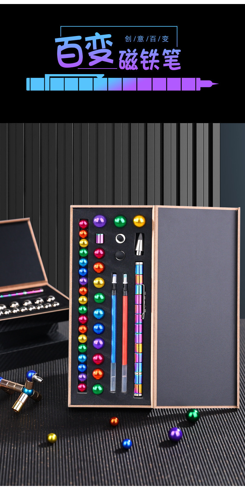 Fidget Pen Writing Spinning Antistress Stylus Pen Hand Finger Rotating ...