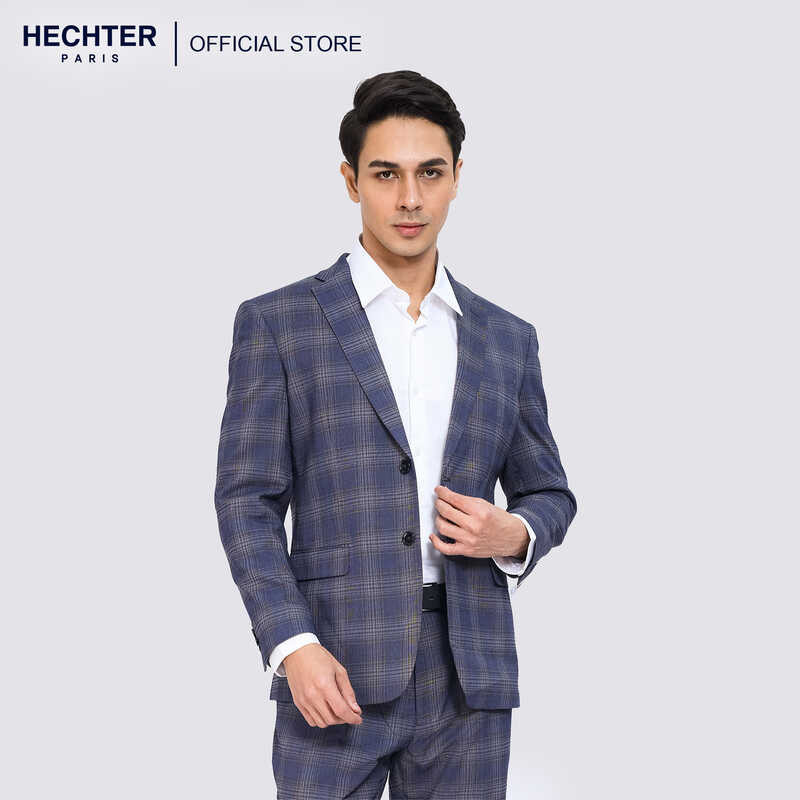 Slim Stretch Suit Jacket Sa Plaid | Shopee Philippines