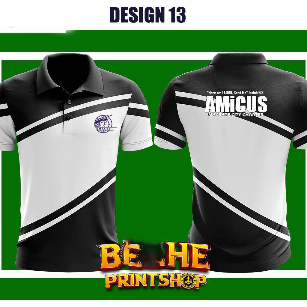 Full sub polo t shirt black white design | Shopee Philippines