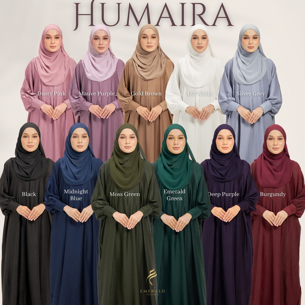 HUMAIRA Kaftan / Jubah Umrah by Emerald Exclusive [ Haji, Ironless ...
