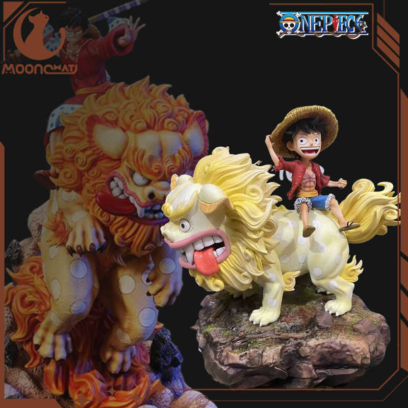 Isang Piece Luffy Lion Anime Figure Land Of Wano Country 19Cm Figure ...