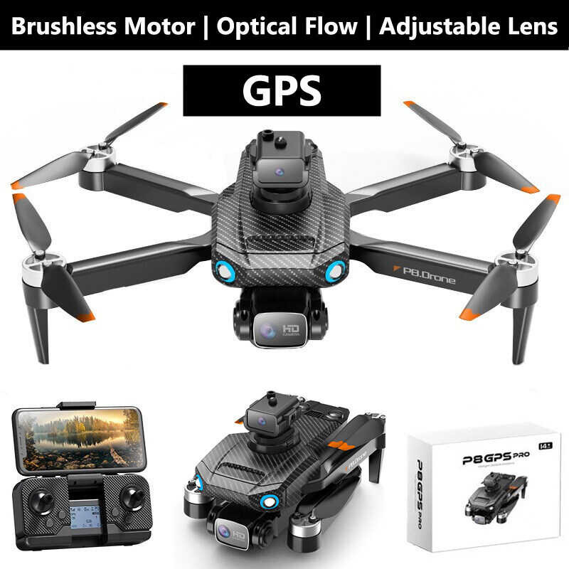 Bagong P8 Pro Brushless GPS Gamit Ang 4K Dual Camera, Intelligent ...