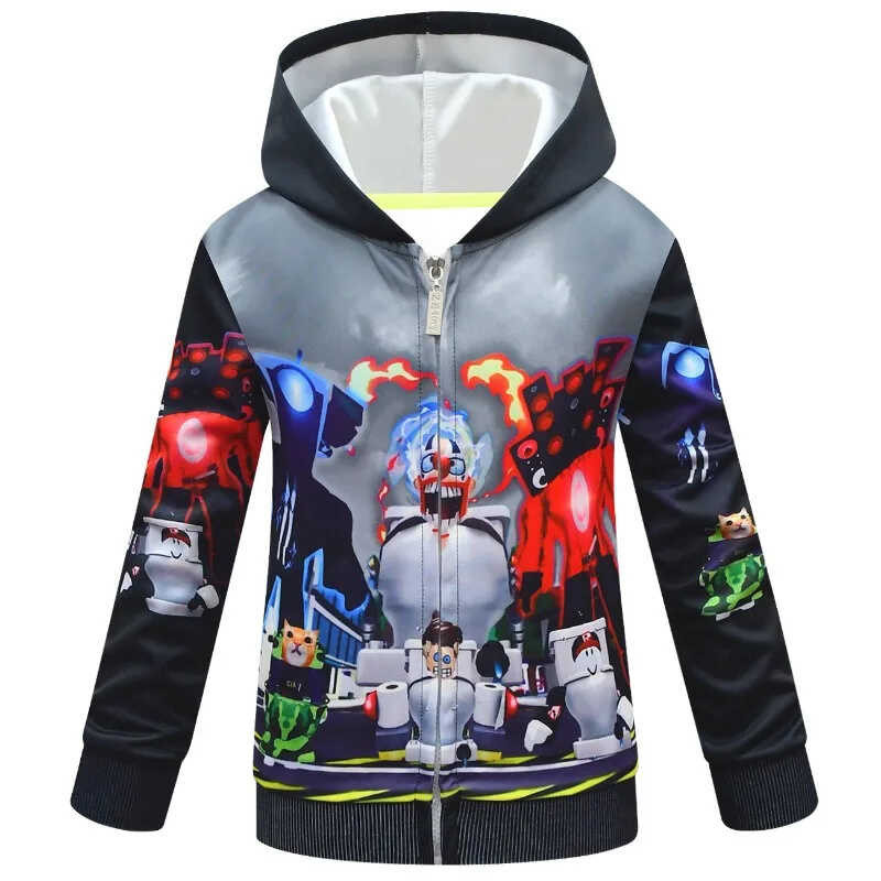 Kostum Ng Skibidi Audio Man Para Sa Mga Bata Cosplay Tantai Hooded ...