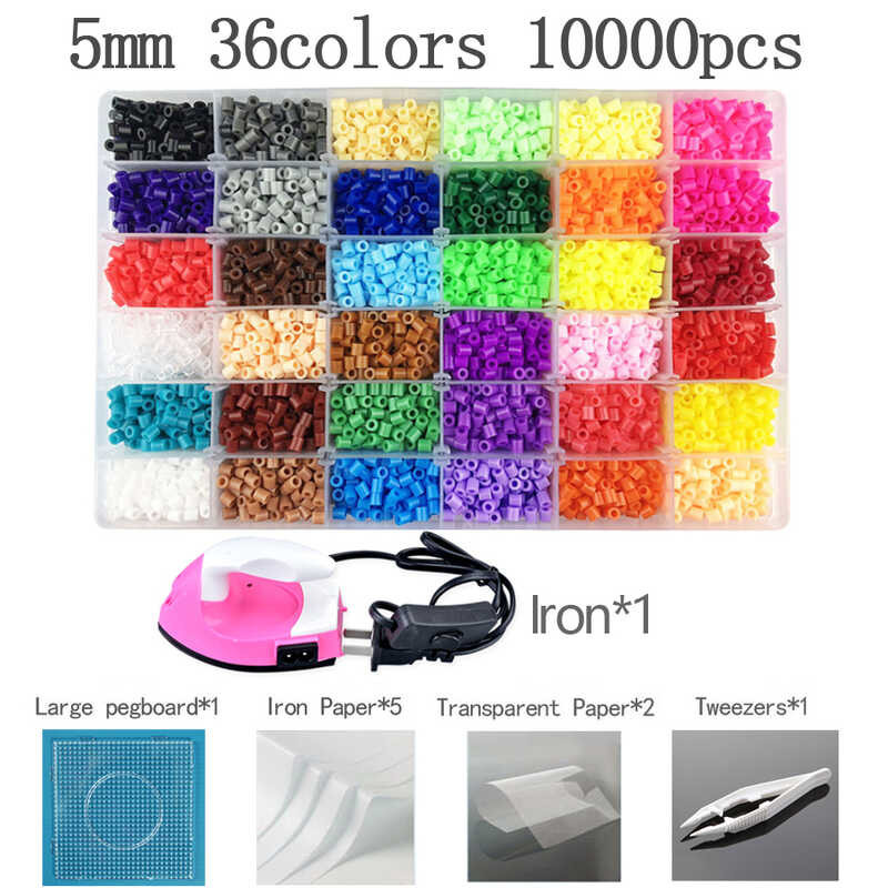 5 Mm 24/36 Grid Perler Fuse Beads Kit Hama Beads Whole Set With ...