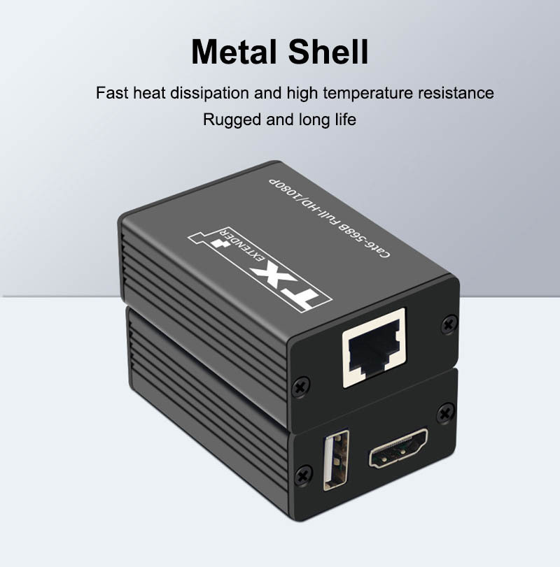 30M USB KVM HDMI Extender Over Cat6 Network Cable HDMI To Rj45 Ethernet ...