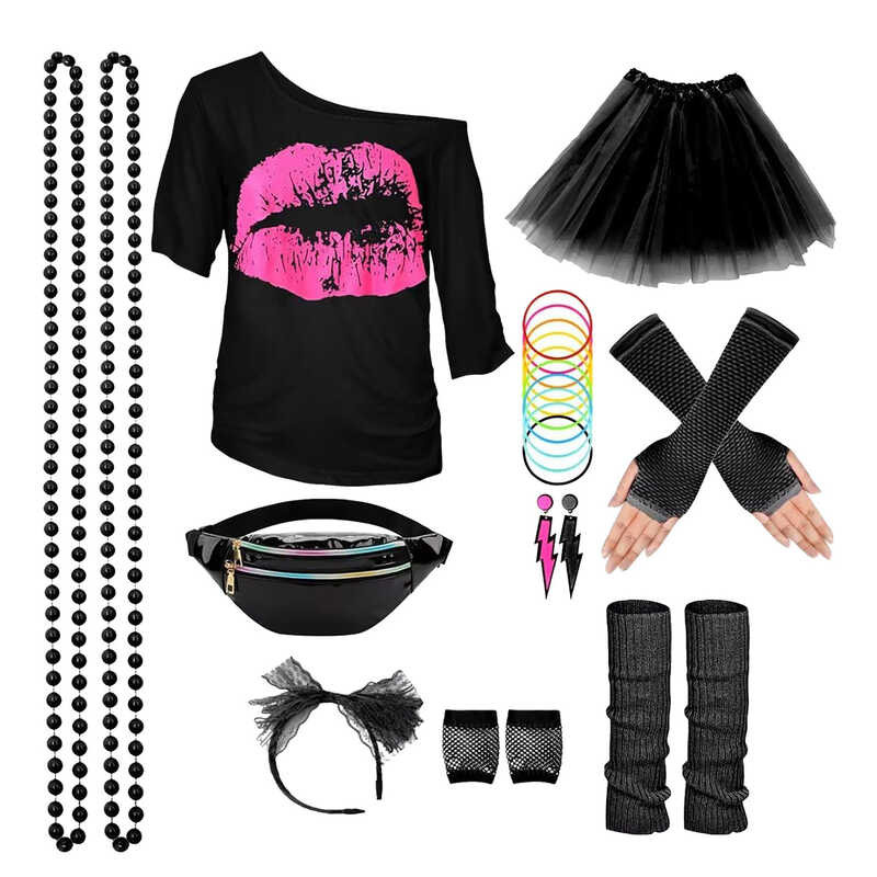 LY TDS Women Clothes Jewelry Suit Exaggerated Prom Outfit 80S Retro ...