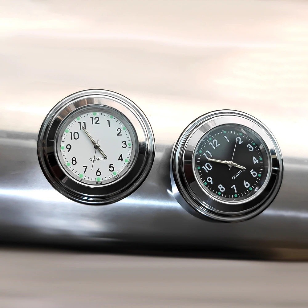 Motorcycle Handlebar Clock Durable Stainless Steel Refit Night Vision ...