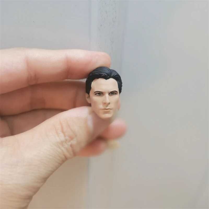 Painted 1/12 Scale Christian Bale Head Sculpt Fit 6" Mezco ML SHF ...