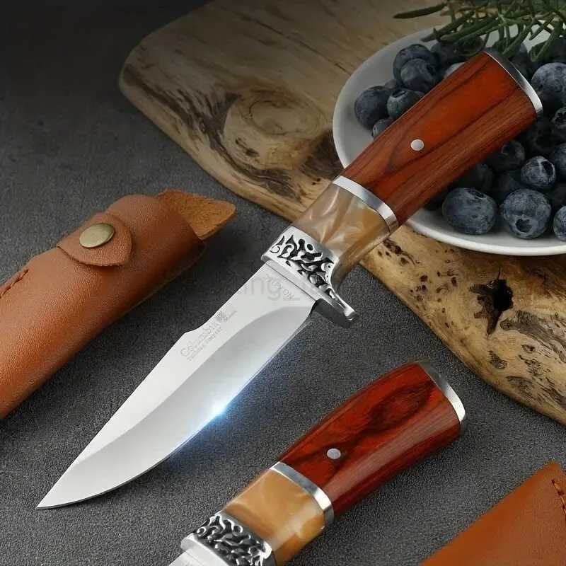 High Hardness Cutting Knife EDC Fixed Blade With Sheath S Fruit Knife ...