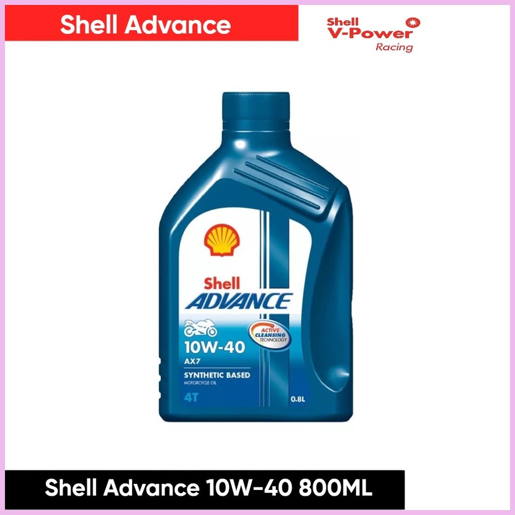 Shell Advance 4T Fully Synthetic Based Engine Oil Ax3 20w40 AX5 15w40 ...