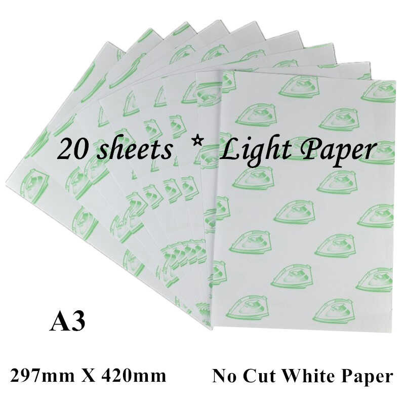 Weeding (A3*20Pcs) Self Paper Laser Heat Transfer Printing Paper For T ...