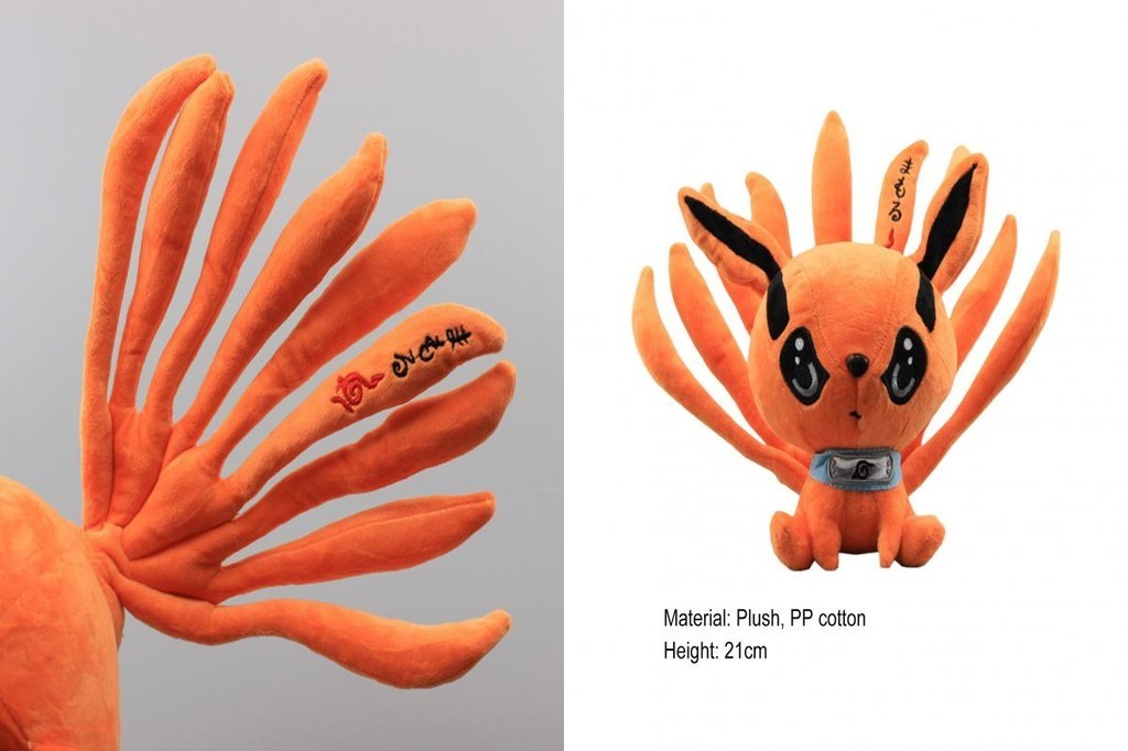 Ameesi 21cm Naruto Anime Plush Toy Cute Fluffy Cartoon Doll Plushies ...