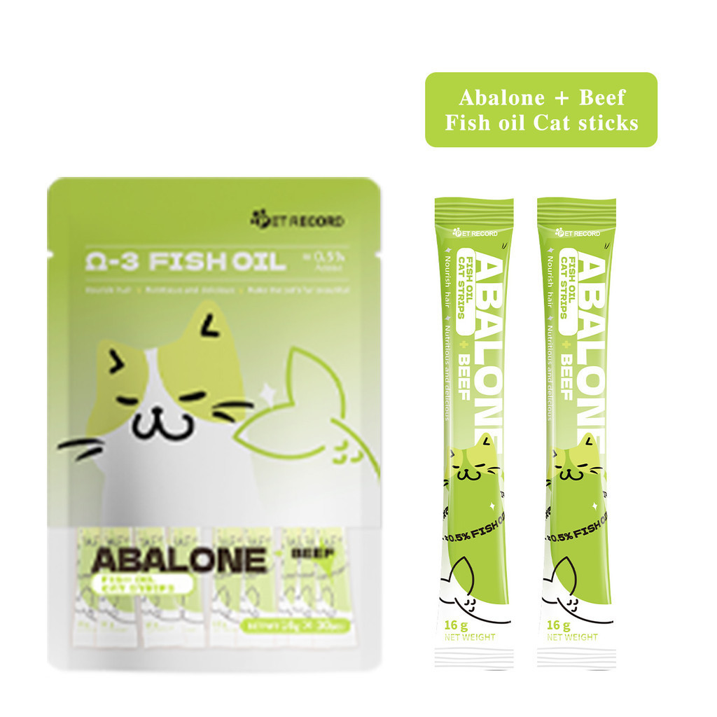 【100 Pcs 】16G Cat Treats +Fish Oil Snack Fresh Wet Food Optimum ...