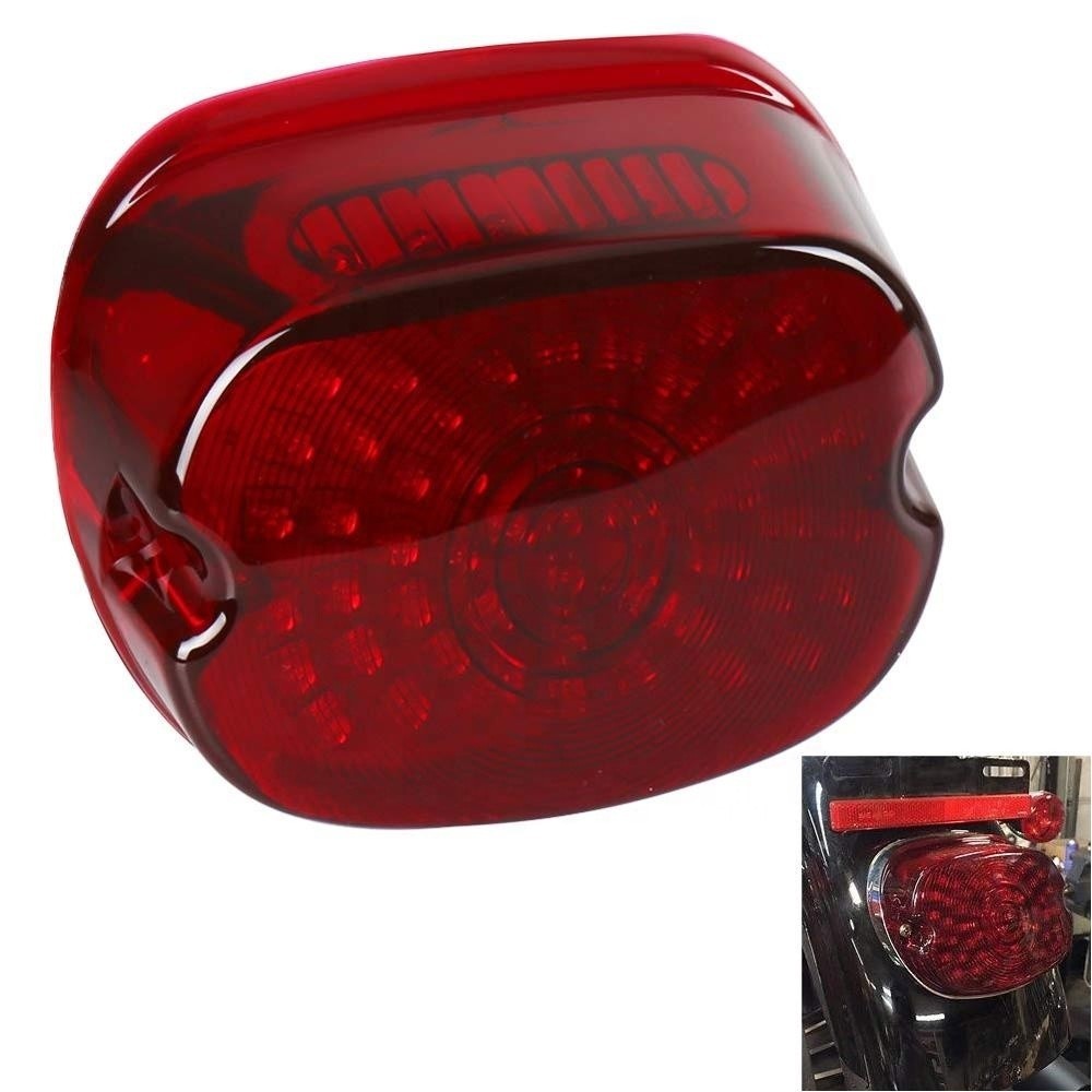 LED Motorcycle Tail Light Red Laydown Taillight Lamp Para Sa Harley ...