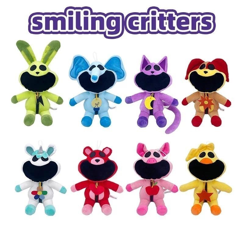 30cm Smiling Critters Smiling Bobby Plush Toys Hopscotch CatNap Dogday ...