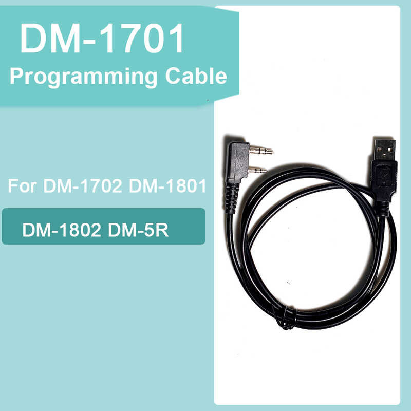 Baofeng DM-1701 USB Programming Cable For BF DM-1801 DM-1702 DM-5R RD-5R Walkie Talkie Open GD77 ...