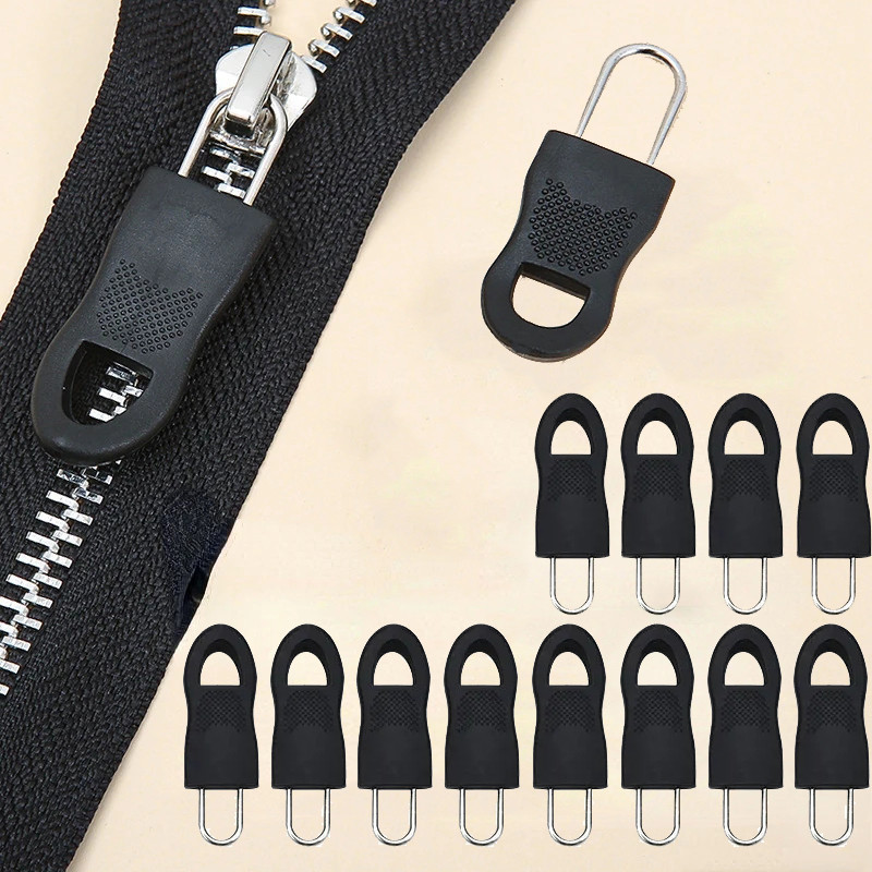 12PCS Replacement Zipper Slider Clothing Sewing Accessories Detachable ...