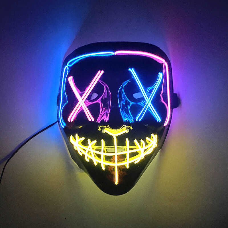 § Bagong Color Design Carnvial Horror Glowing LED Purge Disguise ...