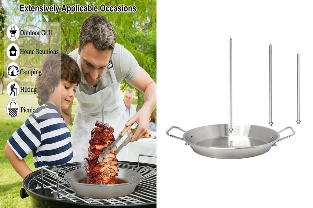 Shawarma Holder with Handle Easy to Install Shawarma Pan 9 Inch ...