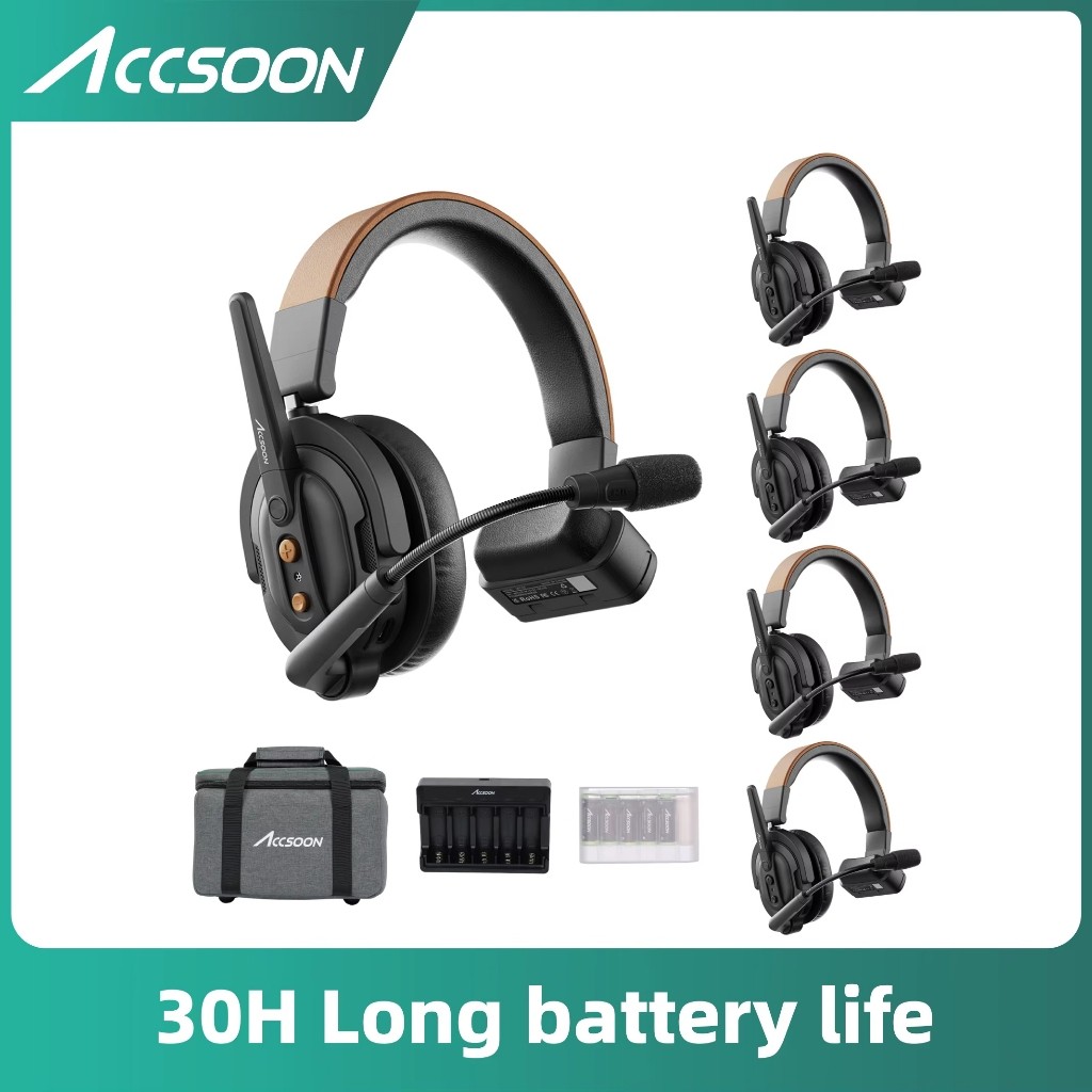 Accsoon CoMo SE 2.4GHz Full-duplex Wireless headset Intercom ...