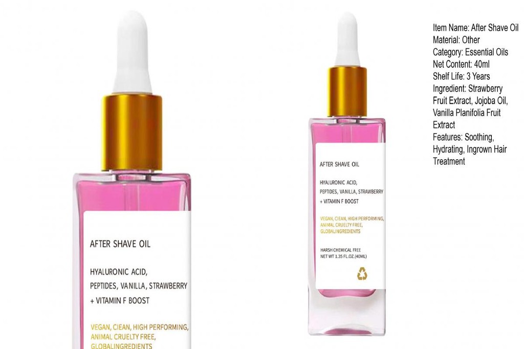 Anti-ingrown Hair Treatment Oil Hydrating Strawberry After Shave Oil ...