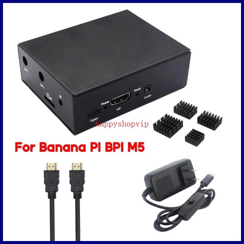 HSV Metal Case-Box for Banana PI BPI- M5 Board Heat Dissipation Heat ...