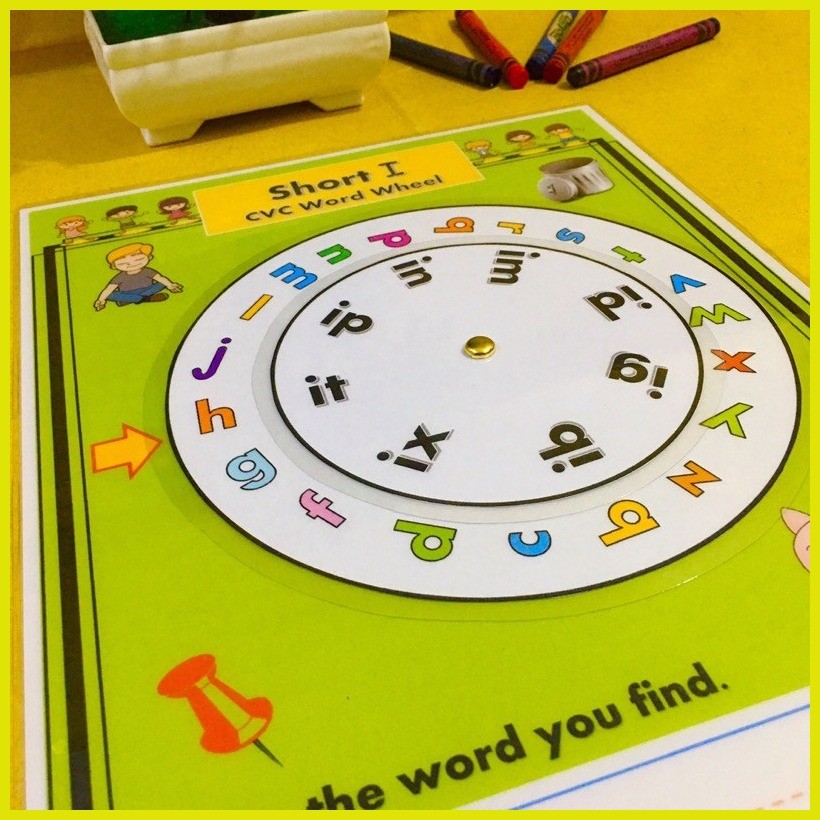 Short "I" CVC Word Wheel with FREE Dry erase Marker | Shopee Philippines