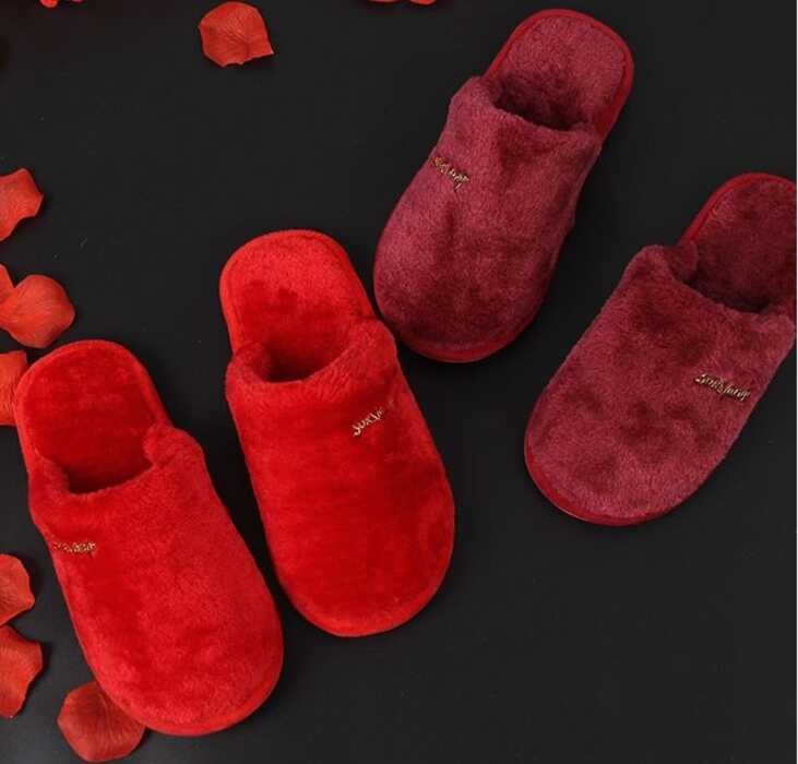 Home, Celebrating At Chinese Red Wedding Slippers For The Zodiac Year ...