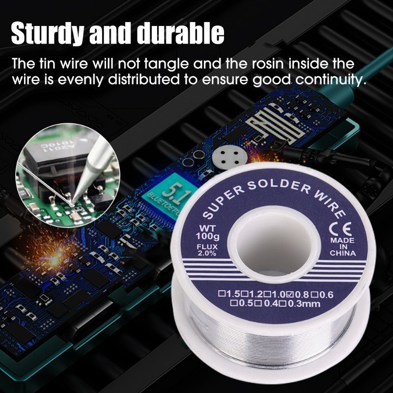 Welding Flux Iron Wire - Multipurpose Fine Solder Wire - Low ...