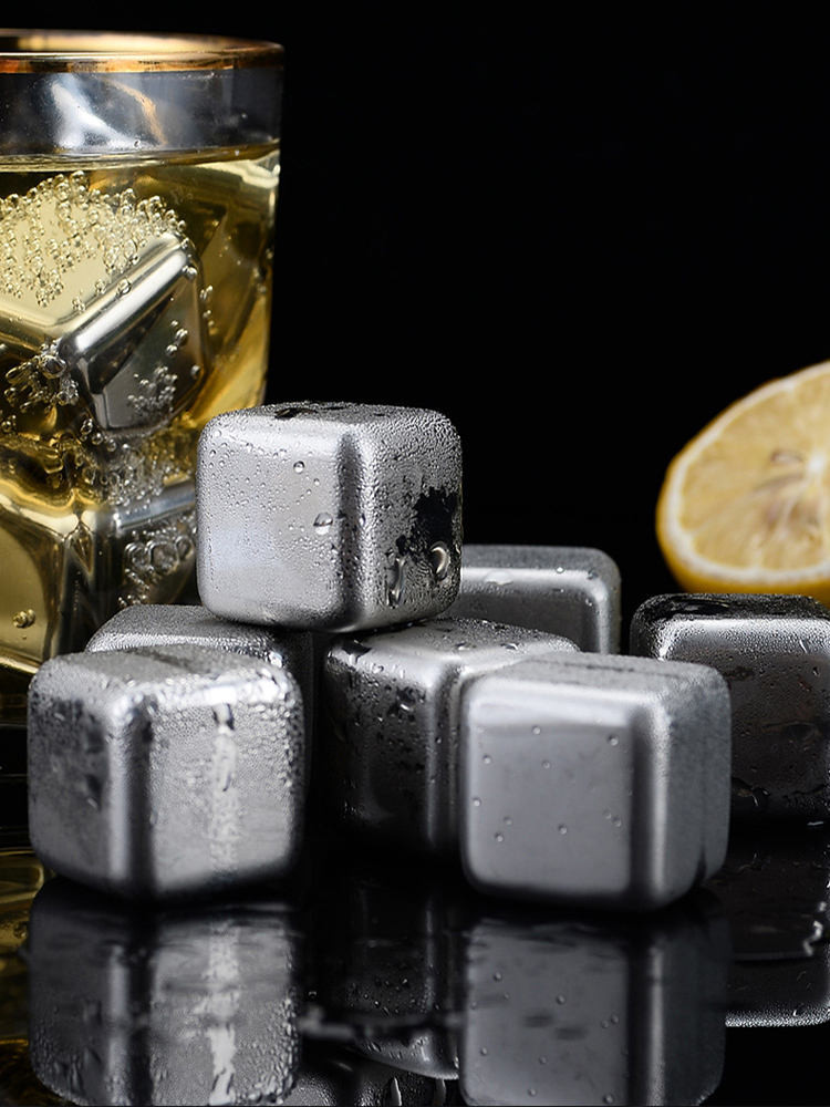 Stainless Steel Ice Cubes Whiskey Ice Tartar Stone Beer Sprite Ice ...