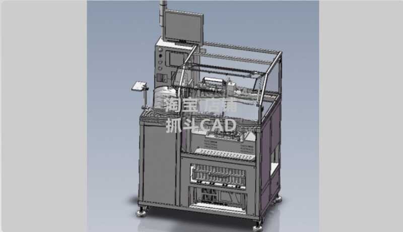 Mature fully automatic LED sorting machine drawing 3D model CAD ...