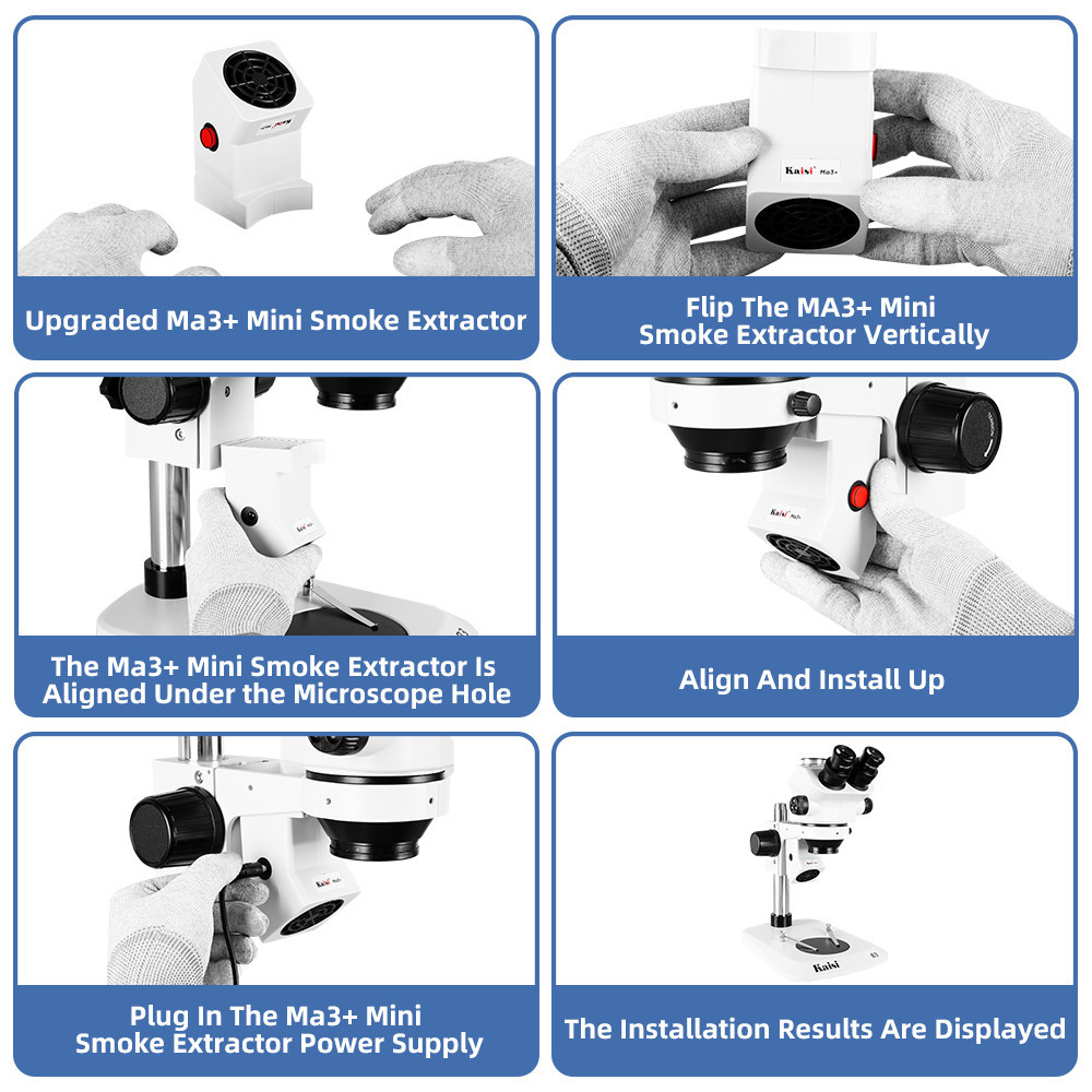 Kaisi Ma3 MINI Smoke Exhaust Fan USB Powerful Smoking Instrument For Smoke Produced When Welding ...