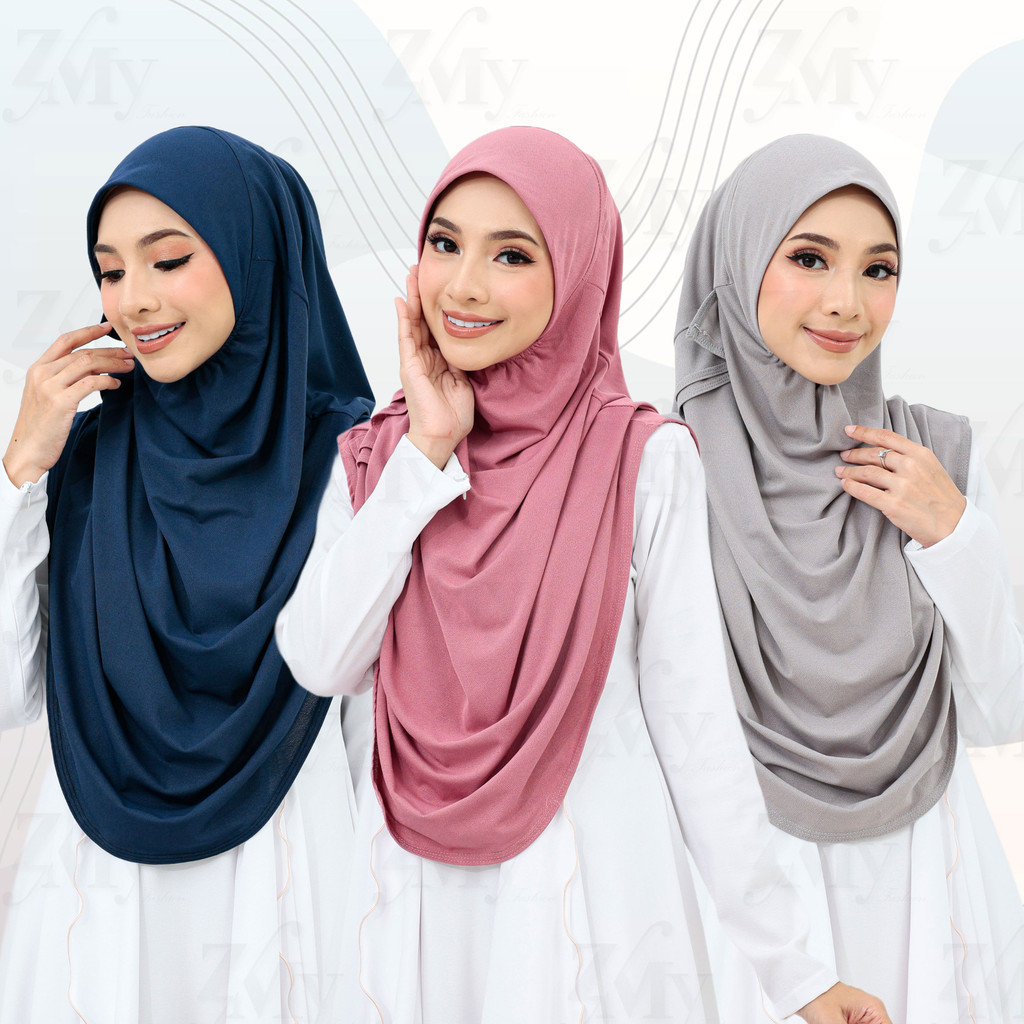 Sarima EASY PEASSY PIN LESS HIJAB | Shopee Philippines